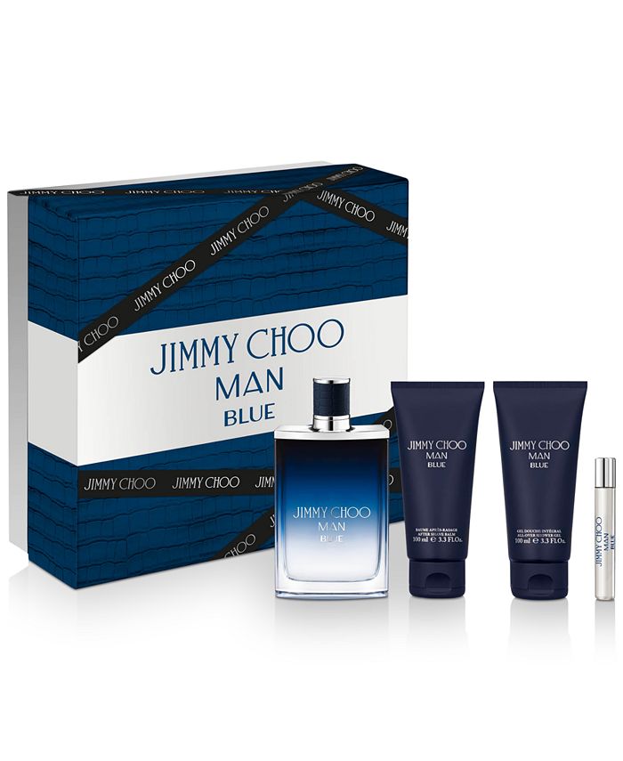 Jimmy Choo Men's 4-Pc. Man Blue Eau de Toilette Gift Set & Reviews ...