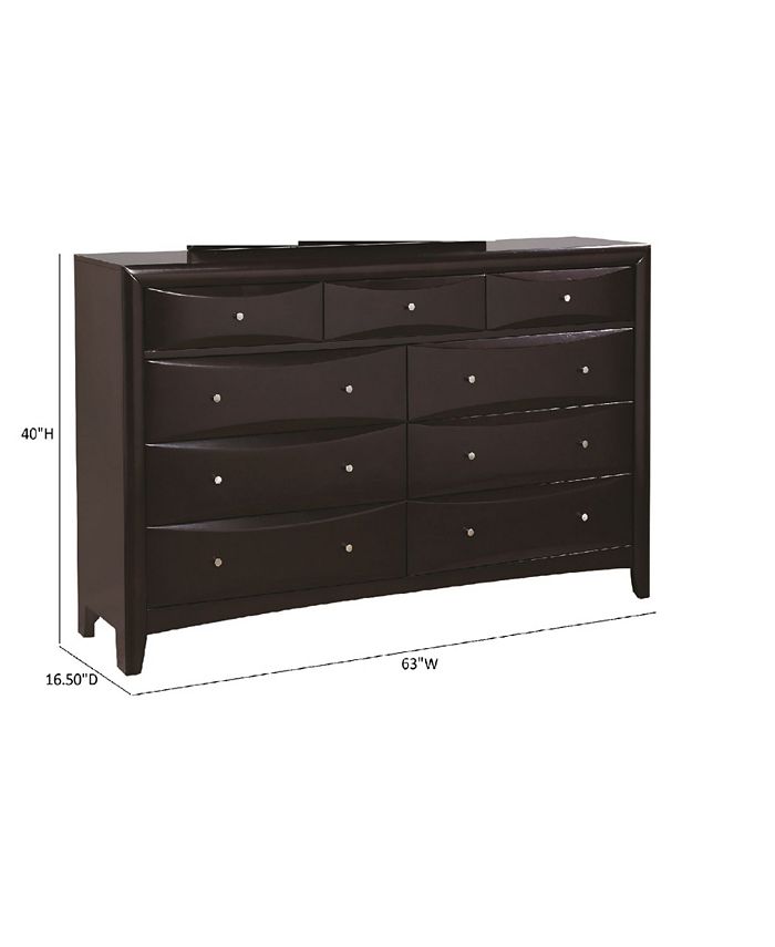 Coaster Home Furnishings Phoenix 9-Drawer Dresser & Reviews - Furniture ...