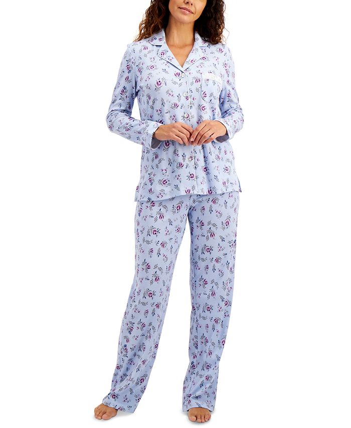 Charter Club Soft Brushed Cotton Pajama Set, Created for Macy's ...