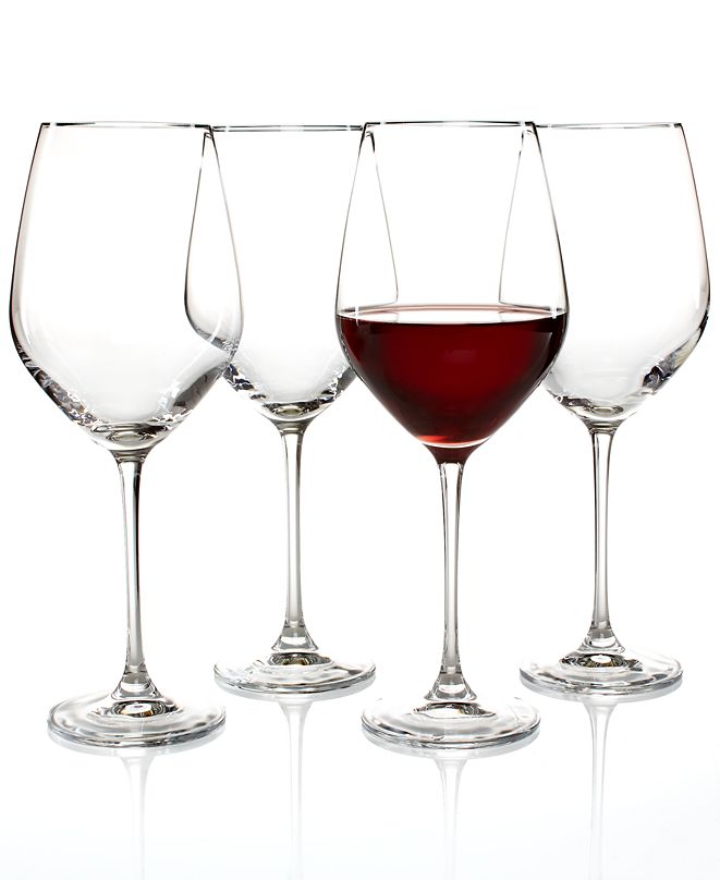 Hotel Collection Set of 4 Red Wine Glasses & Reviews - Glassware ...